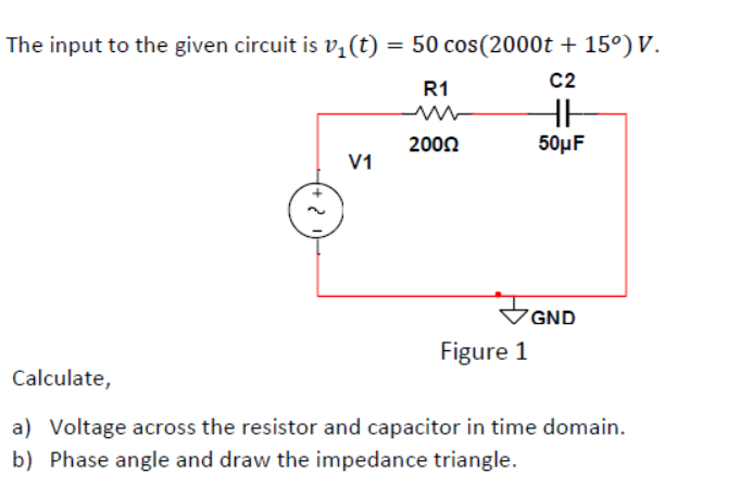 Solved The input to the given circuit is | Chegg.com