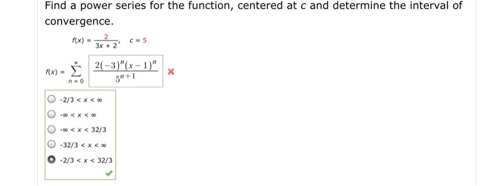 Solved Find a power series for the function, centered at c | Chegg.com