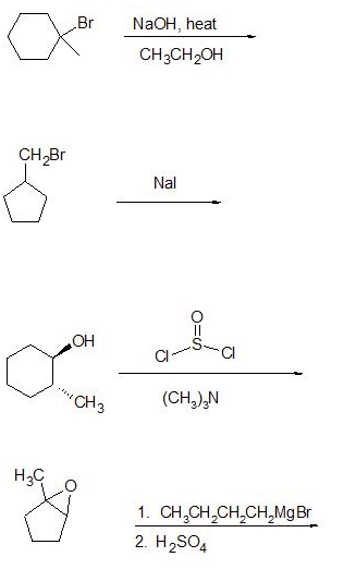 Solved Br NaOH, heat CH3CH2OH CH Br Nal OH 'CH₃ (CH2)2N H3C | Chegg.com