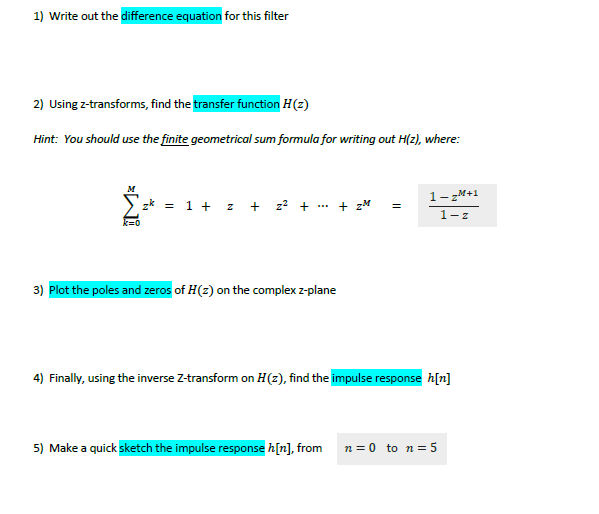 Solved Consider the 3-point moving average filter that we | Chegg.com