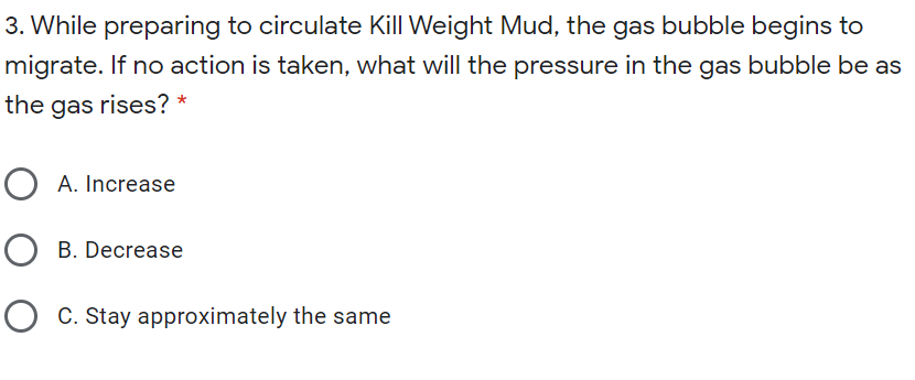 Solved 3. While preparing to circulate Kill Weight Mud, the | Chegg.com