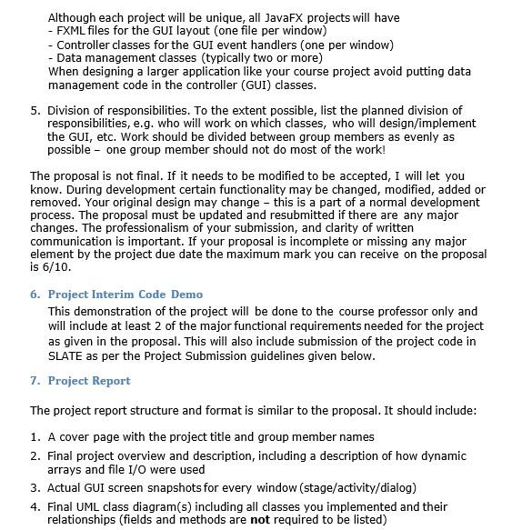 Solved Our PROG 24178 project is a group project in which | Chegg.com