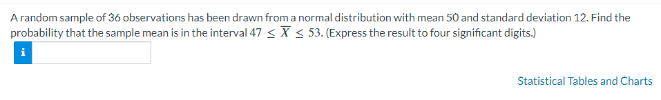 Solved A Random Sample Of 36 Observations Has Been Drawn