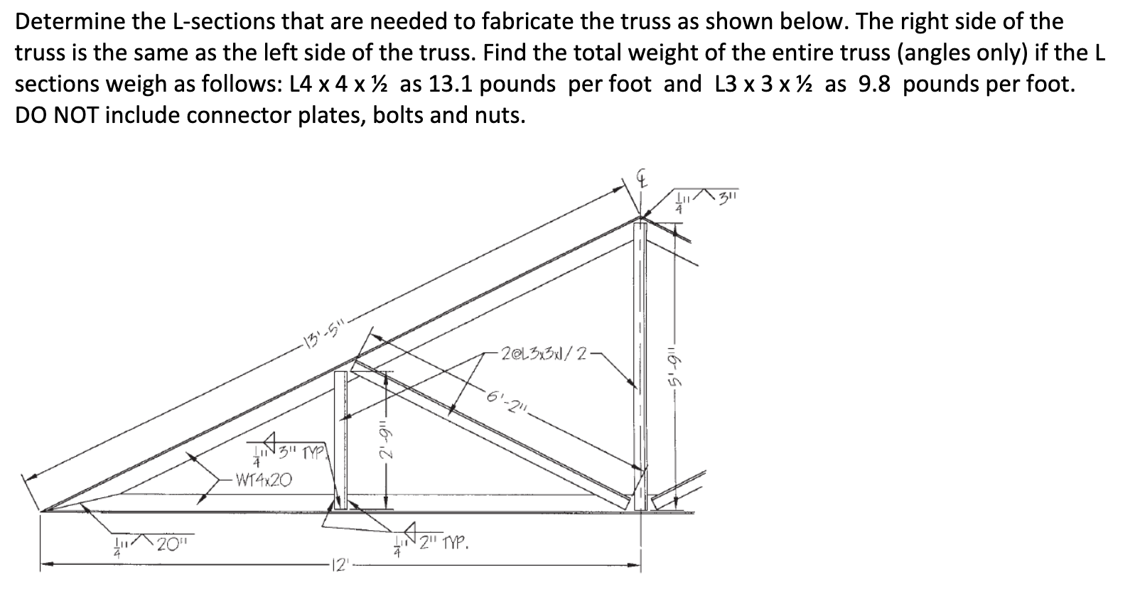Determine the L-sections that are needed to fabricate | Chegg.com
