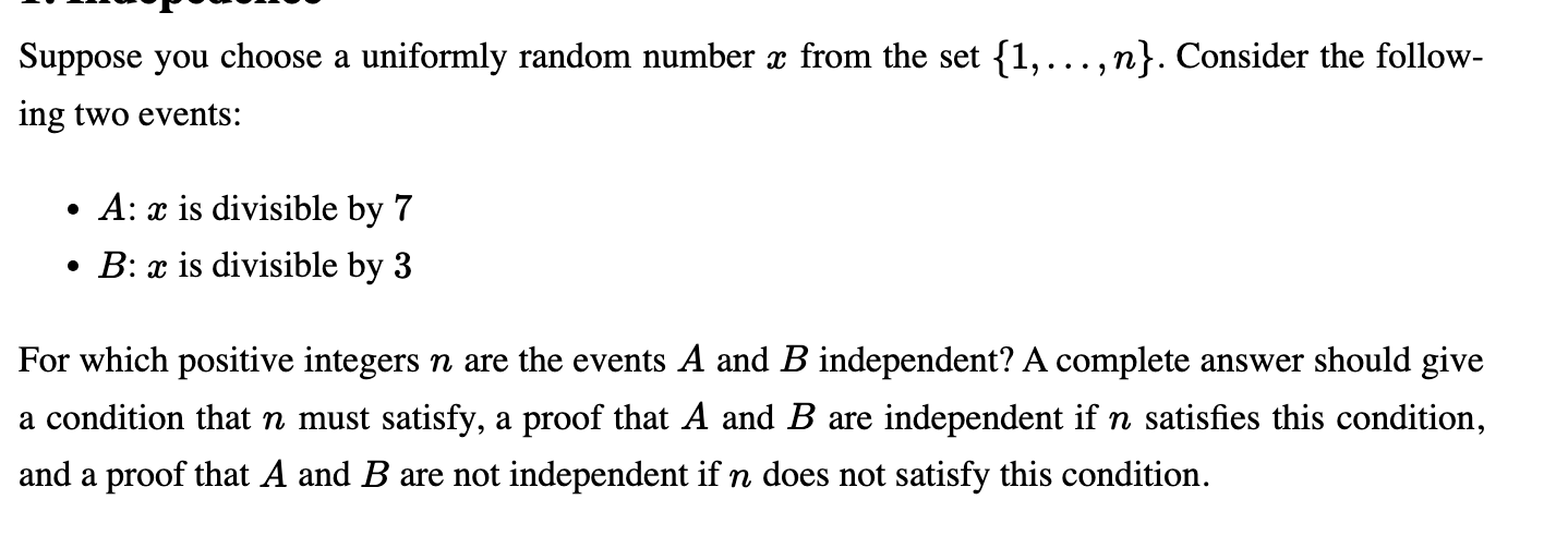 Solved Suppose you choose a uniformly random number \( ﻿x \) | Chegg.com