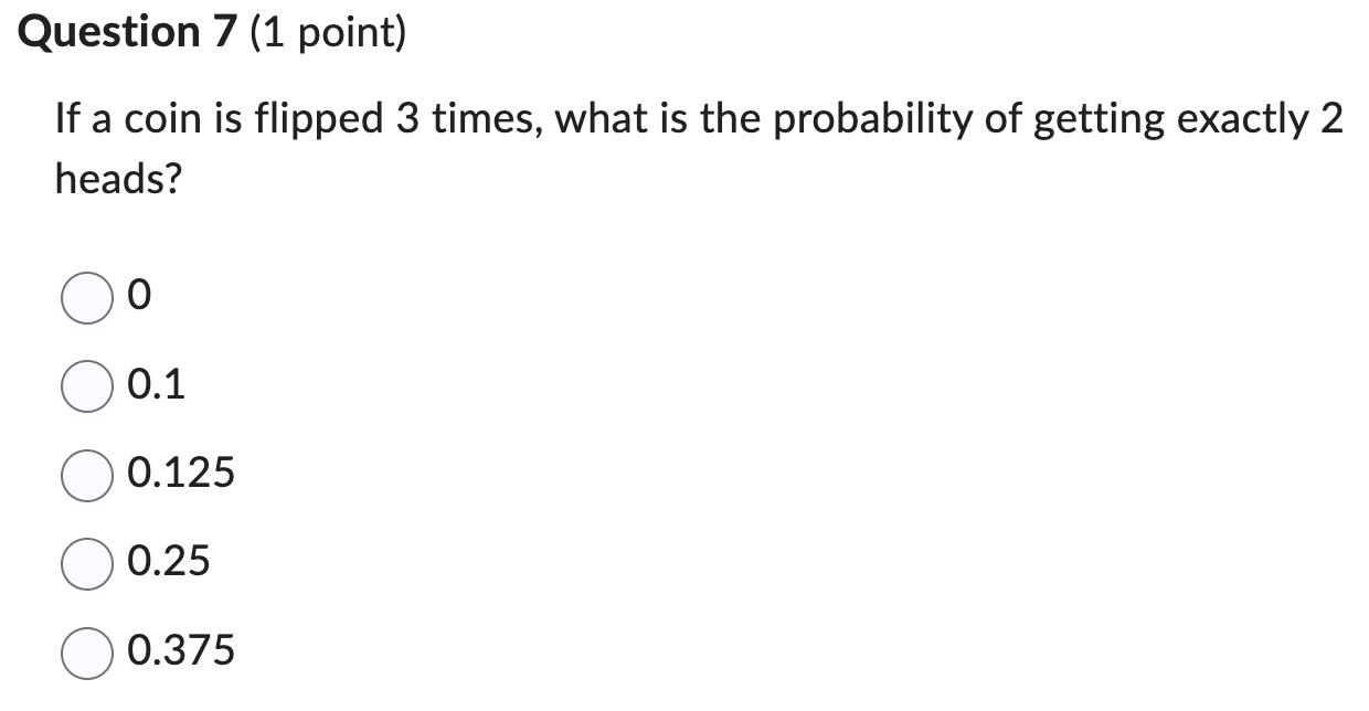 Solved If a coin is flipped 3 times, what is the probability | Chegg.com