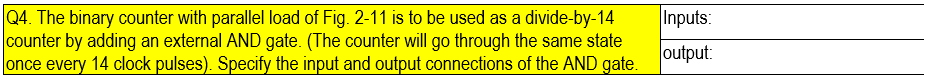 \begin{tabular}{l|l} \hline Q4. The binary counter | Chegg.com