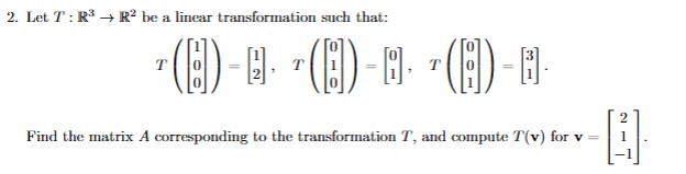 Solved Find the matrix A corresponding to ﻿the | Chegg.com