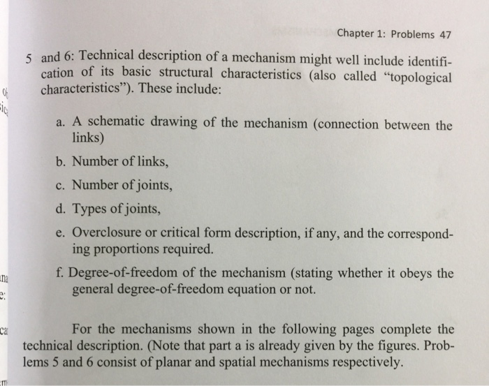 Solved Chapter 1: Problems 47 nd 6: Technical description of | Chegg.com