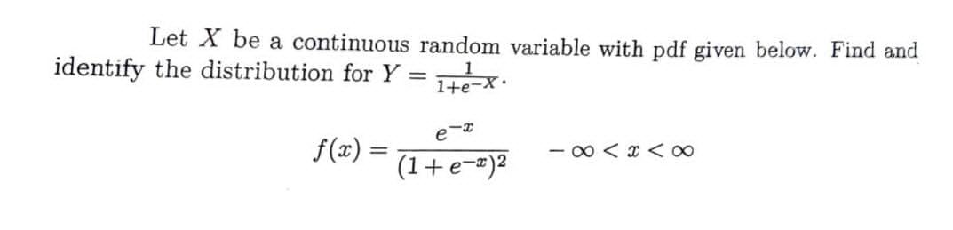 Solved Let X be a continuous random variable with pdf given | Chegg.com