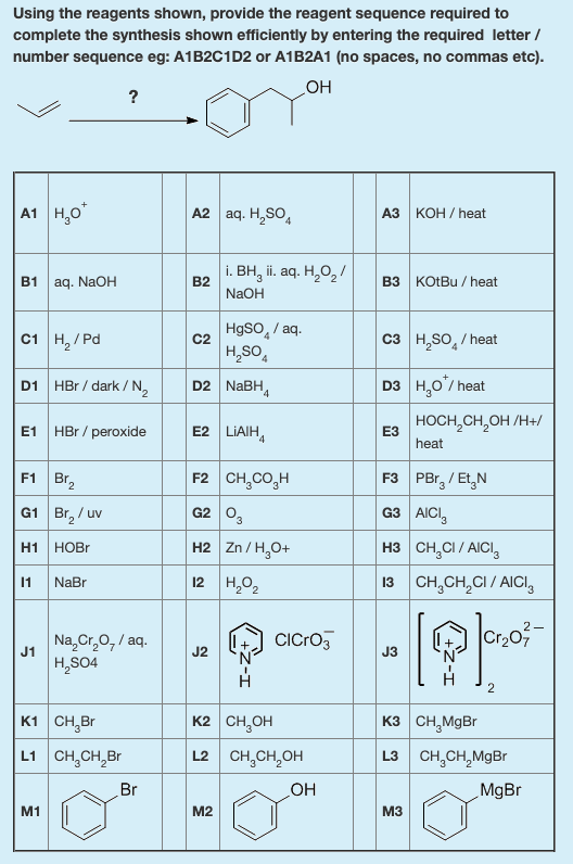 Solved Using the reagents shown, provide the reagent | Chegg.com