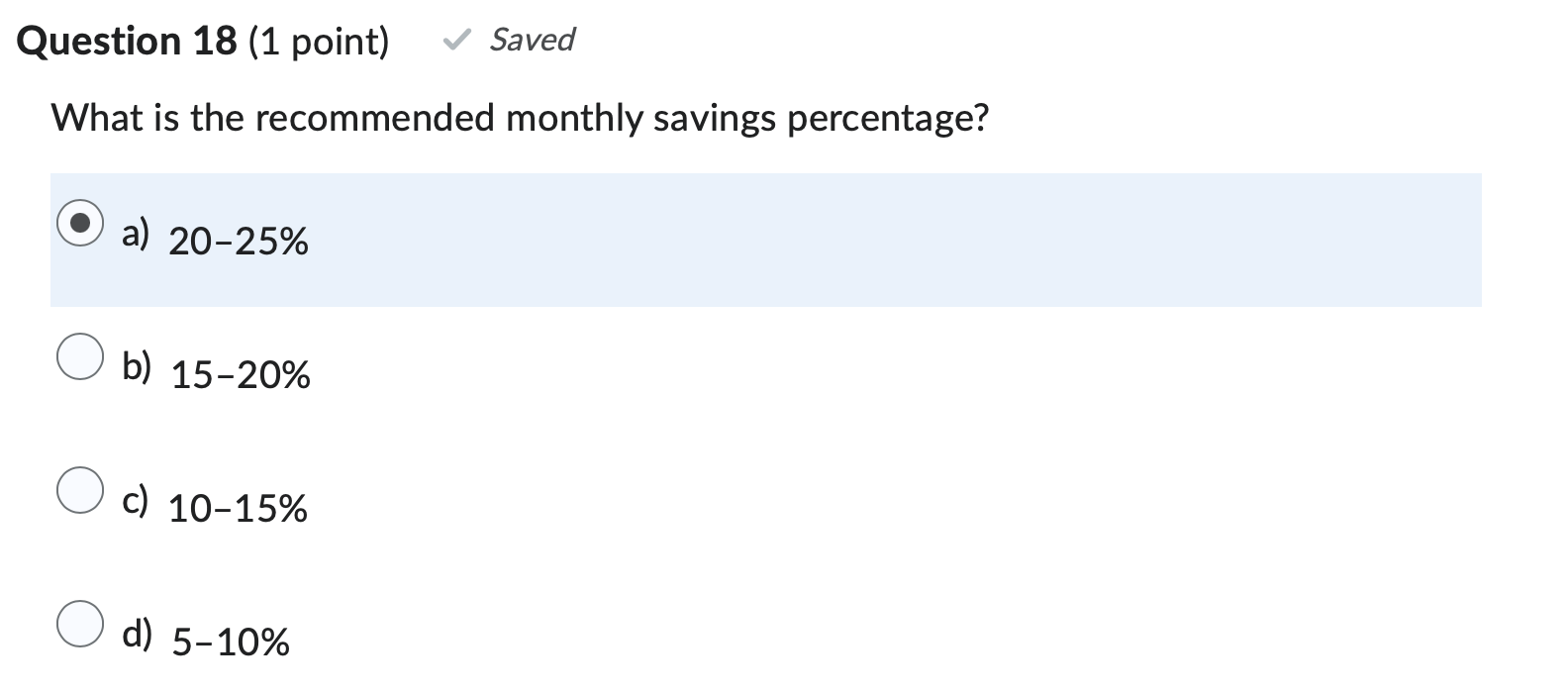 Solved Question 18 (1 point) Saved What is the recommended | Chegg.com