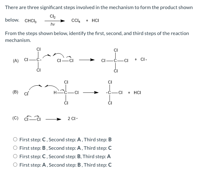 Solved There are three significant steps involved in the | Chegg.com