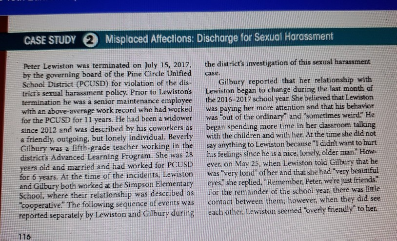 •Read Case Study 2 “Misplaced Affections: | Chegg.com