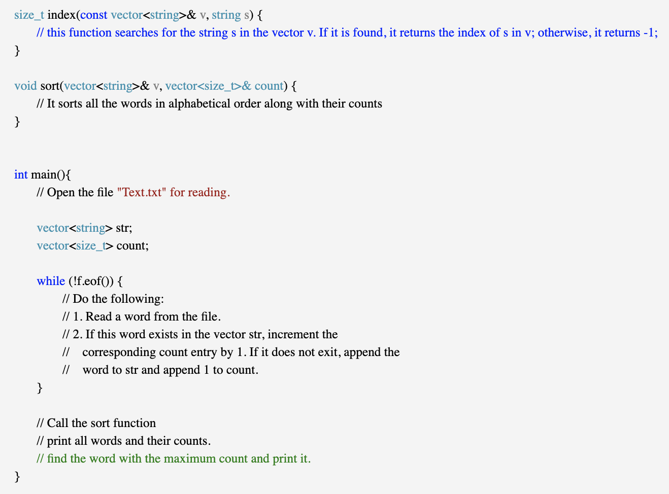 Solved C++ Please answer ASAP | Chegg.com