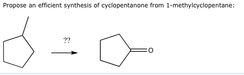 Solved Propose an efficient synthesis of cyclopentanone from | Chegg.com