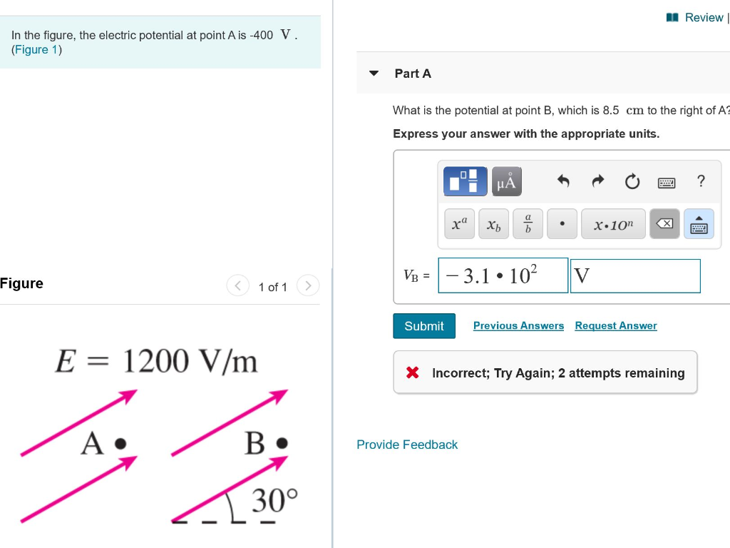 Solved A Review | In the figure, the electric potential at | Chegg.com Solved A Review | In the figure, the electric potential at | Chegg.com