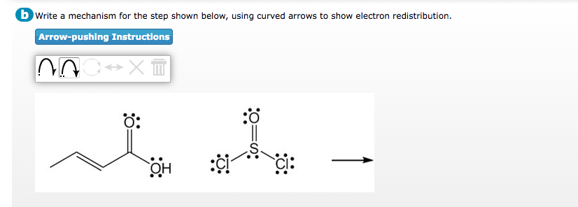 Solved b Write a mechanism for the step shown below, using | Chegg.com