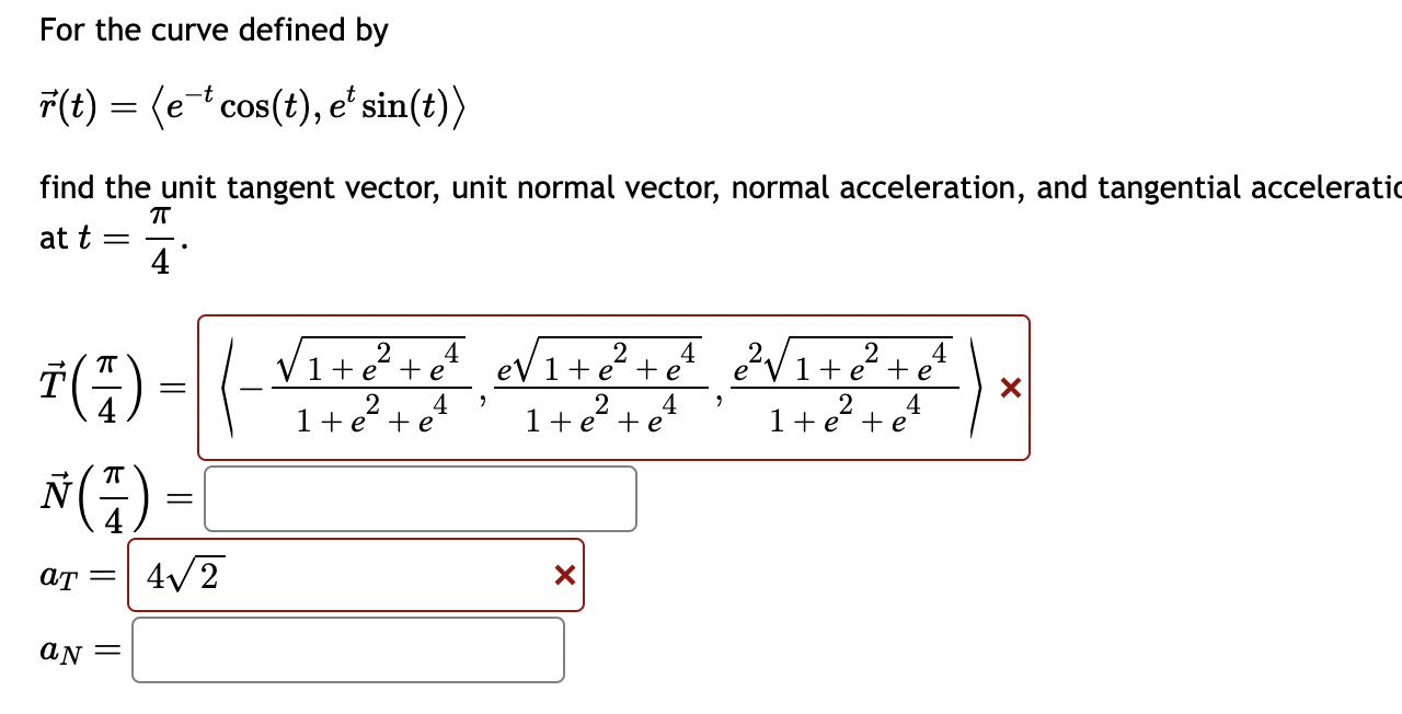 Solved For the curve defined | Chegg.com