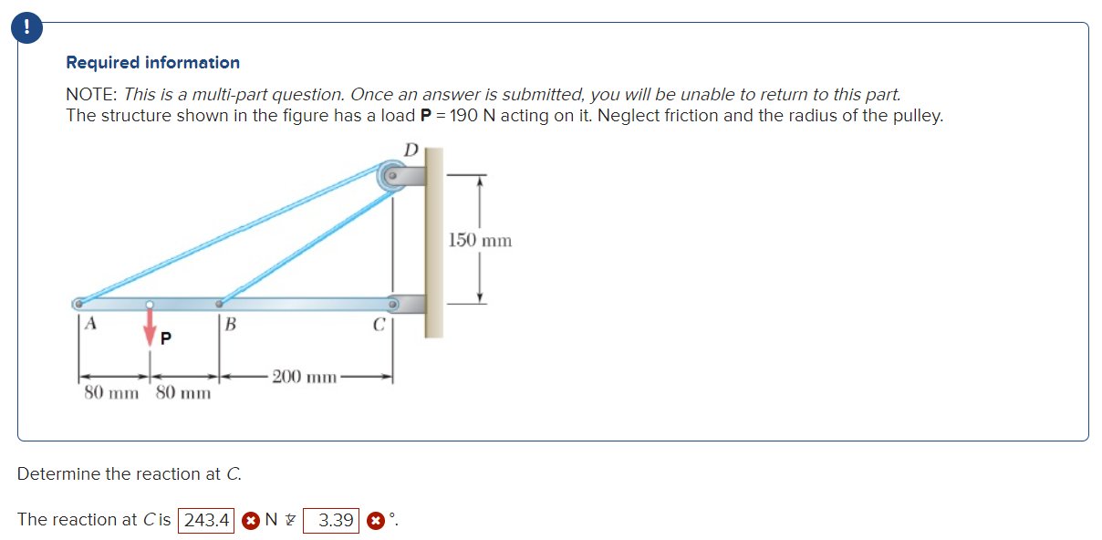 Solved Required information NOTE: This is a multi-part | Chegg.com