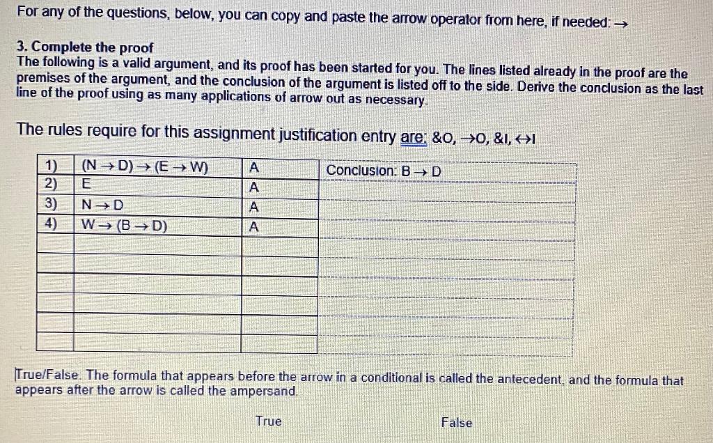 Solved The topic is Logic Note: Please complete each | Chegg.com