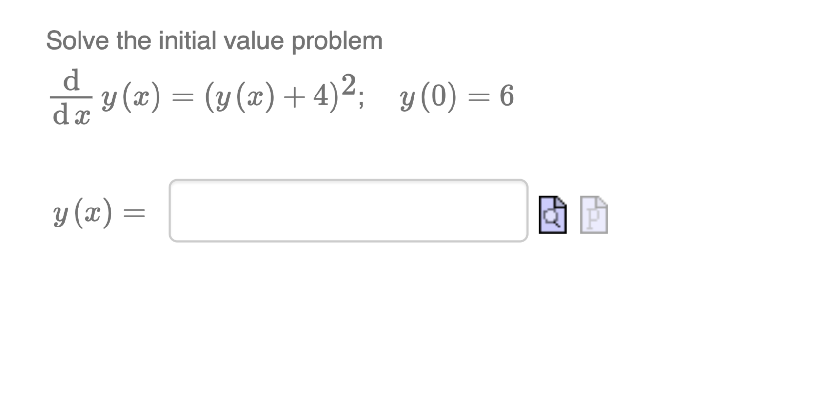 Solved Solve the initial value problem | Chegg.com