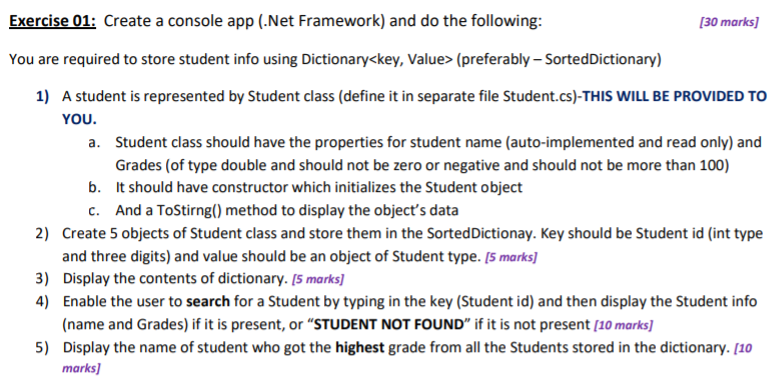 Solved comp212 C# Centennialcollege student.cs public | Chegg.com