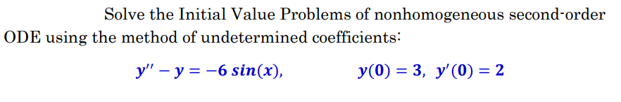 Solved Dif. Eq. Math Question - Could you should steps so I | Chegg.com