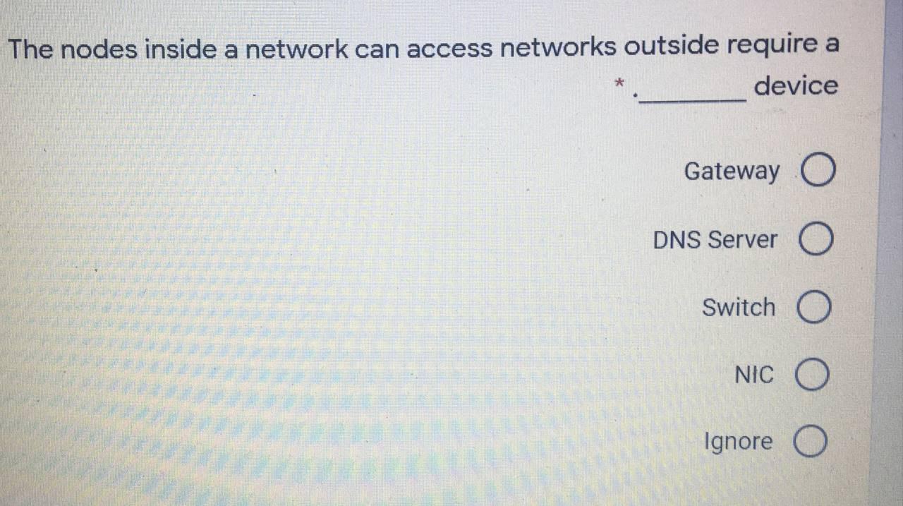 Solved The nodes inside a network can access networks | Chegg.com