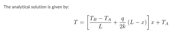 Solved Solve the 1D heat conduction equation with a source | Chegg.com