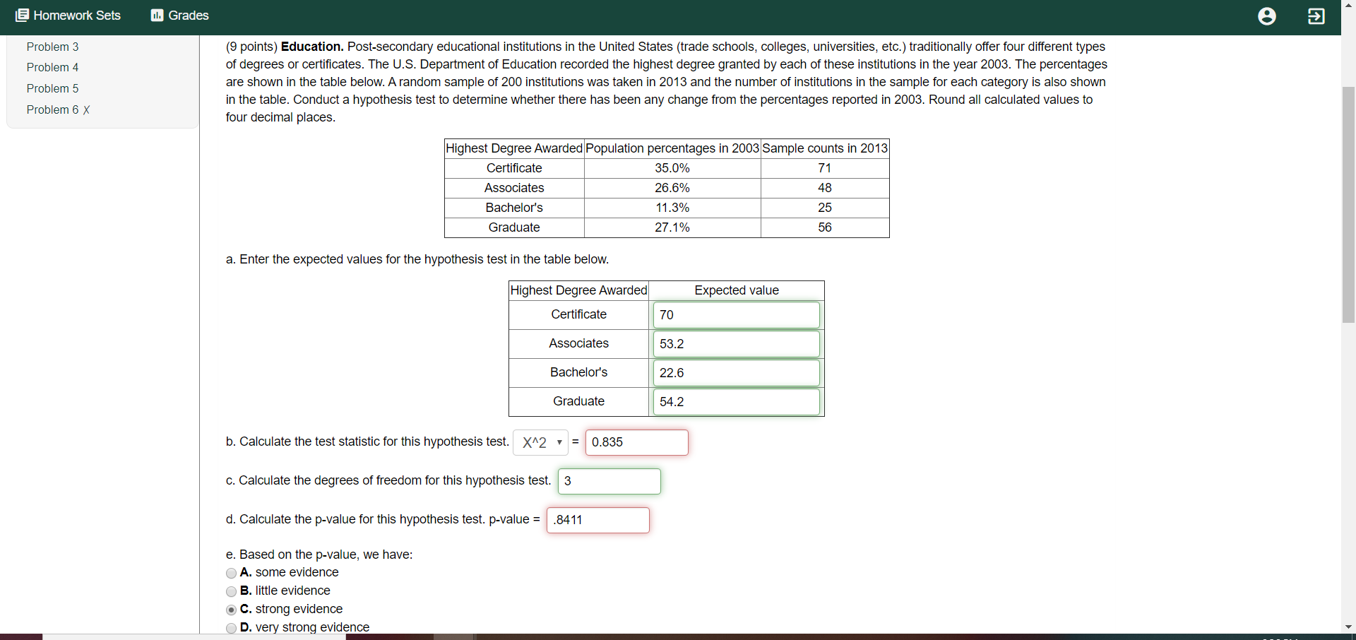 Solved 6 Homework Sets Grades Problem 3 Problem 4 Problem 5 6096