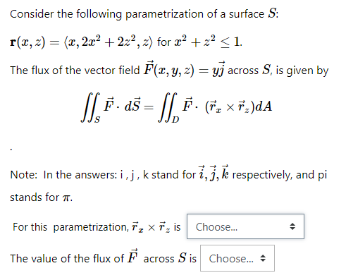Solved Consider the following parametrization of a surface | Chegg.com
