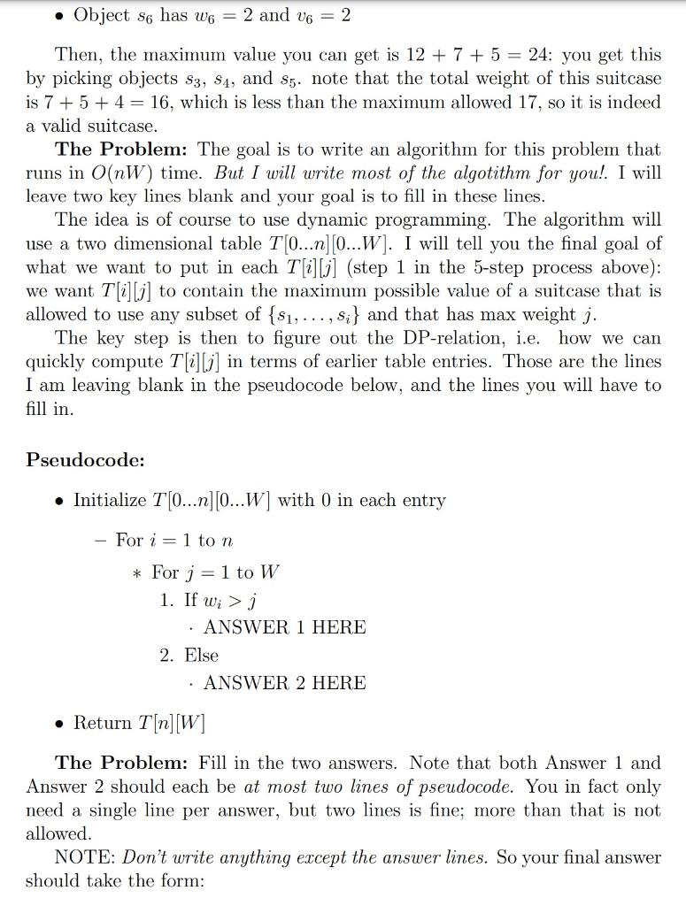 Solved Please Answer me ASAP, Dynamic programming (DP) | Chegg.com