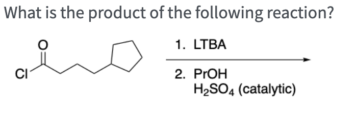 Solved What is the product of the following reaction? 1. | Chegg.com