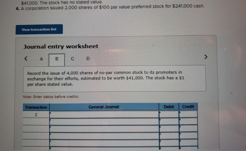 Solved Prepare journal entries to record each of the | Chegg.com
