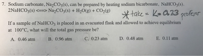 Solved Sodium carbonate, Na_2CO_3(s), can be prepared by | Chegg.com