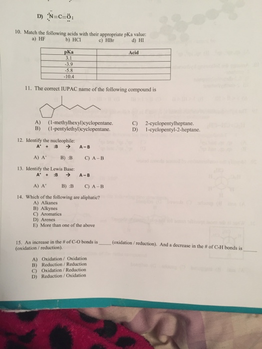 Solved Match the following acids with their appropriate pKa | Chegg.com