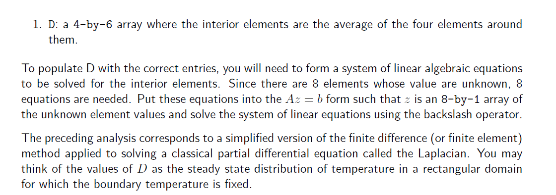 Solved Hello the problem is in MATLAB language. The answer | Chegg.com