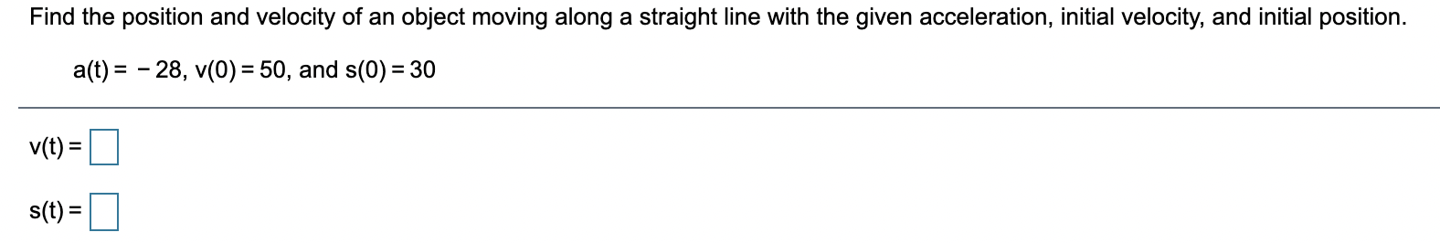 Solved Find the position and velocity of an object moving | Chegg.com
