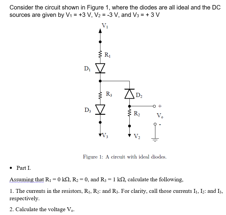 Assuming that R1=0,R2=0, ﻿and R3=1kΩ, ﻿calculate the | Chegg.com