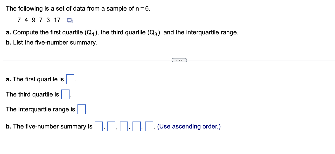 Solved The following is a set of data from a sample of | Chegg.com