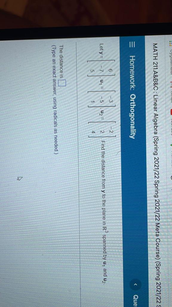 Solved HE Uygulalllalui MATH 211.A&B&C : Linear Algebra | Chegg.com