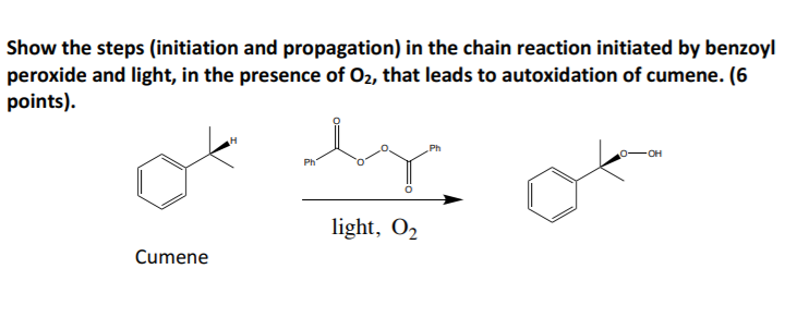 Solved Show the steps (initiation and propagation) in the | Chegg.com
