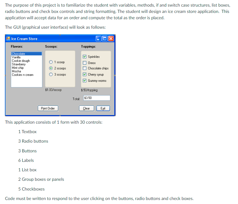 Solved The purpose of this project is to familiarize the | Chegg.com