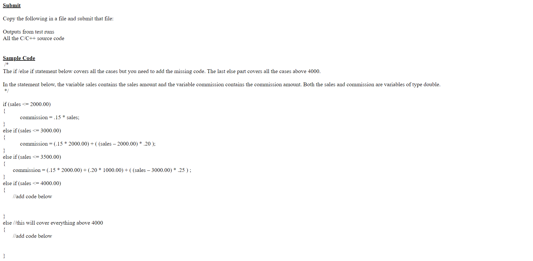 Solved including the sales amount and the commission earned. | Chegg.com