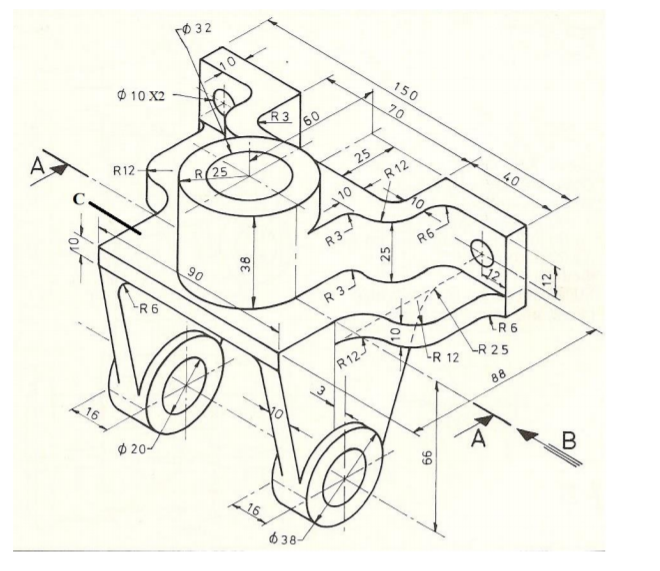 Solved 032 10 0 10 X2 150 70 R3 160 25 R12 R25 R12 40 10 R3- | Chegg.com