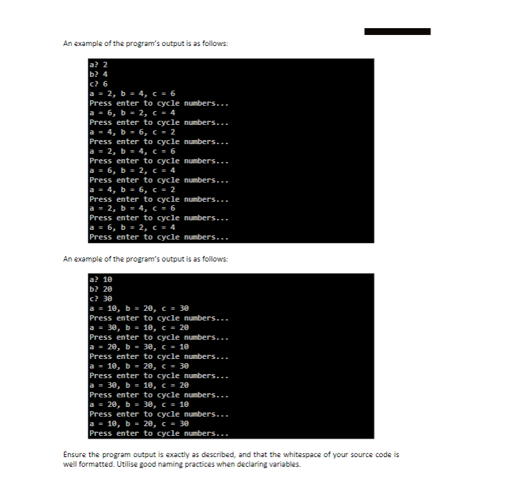 Solved EXERCISE NAME: Incrementer Given the following source | Chegg.com