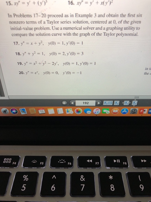 Solved 15. x-y'+(y 16. xy" = y, + x(y) n Problems 17-20 | Chegg.com