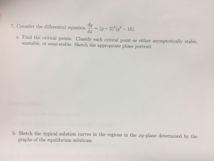 Solved Consider the differential equation dy/dx = (y - 2)^2 | Chegg.com
