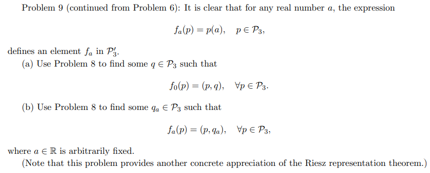 Solved Problem 9 (continued from Problem 6): It is clear | Chegg.com
